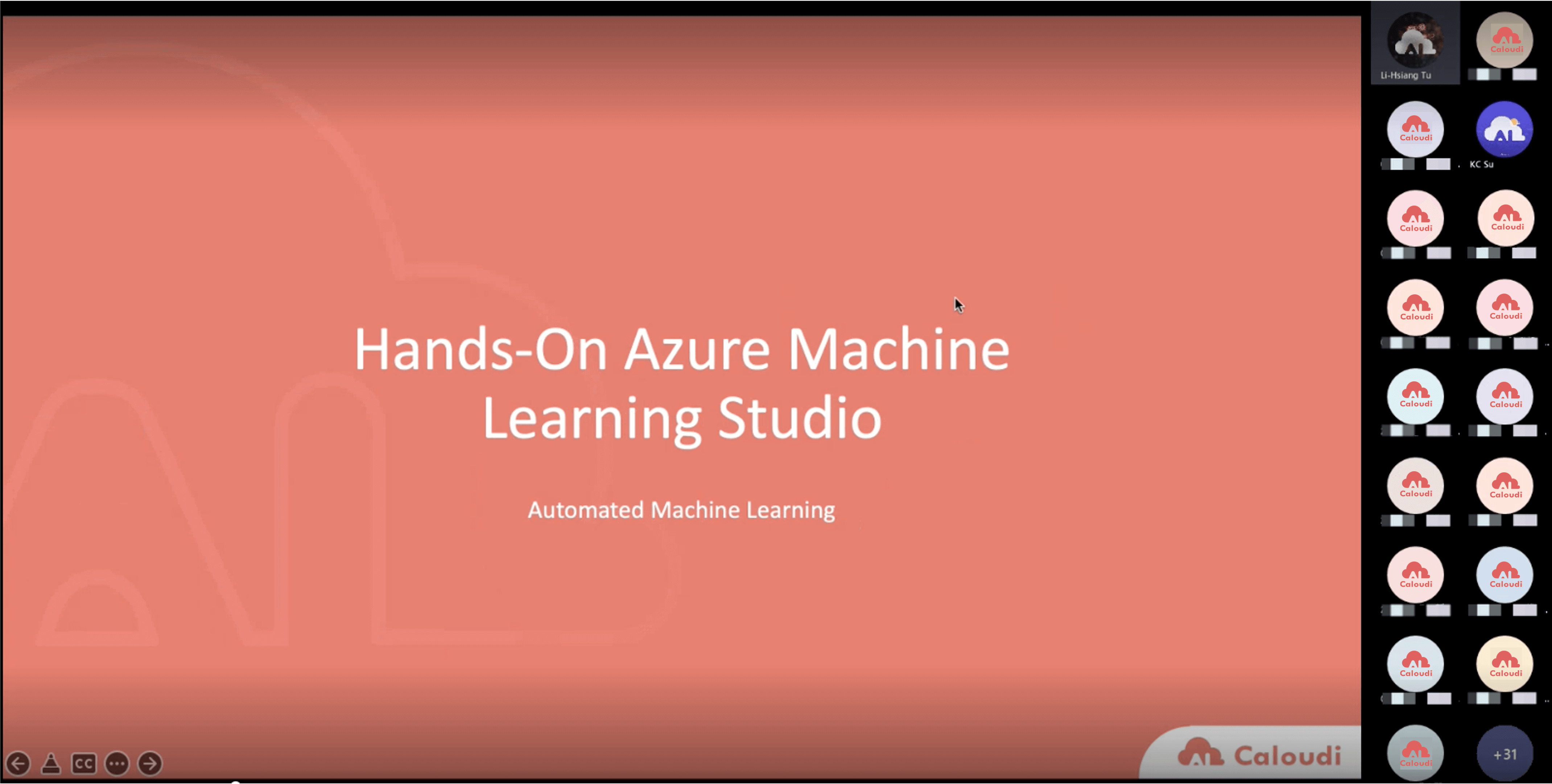 Caloudi 研討會｜9/13 Microsoft Azure ML Studio